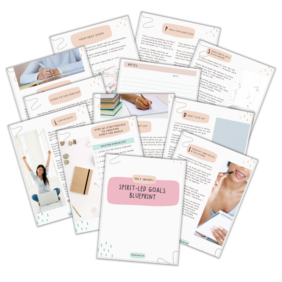 SPIRIT-LED Goals Worksheets - Roz K Walker